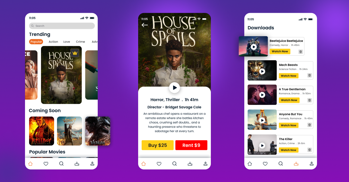 VOD App Development: Benefits, Features & Steps to Launch